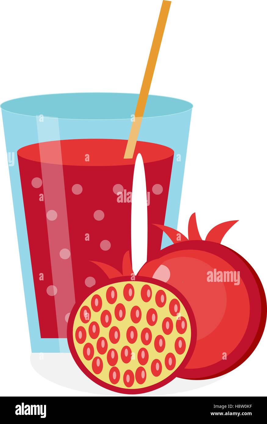 Pomegranate glasses Stock Vector Images - Alamy