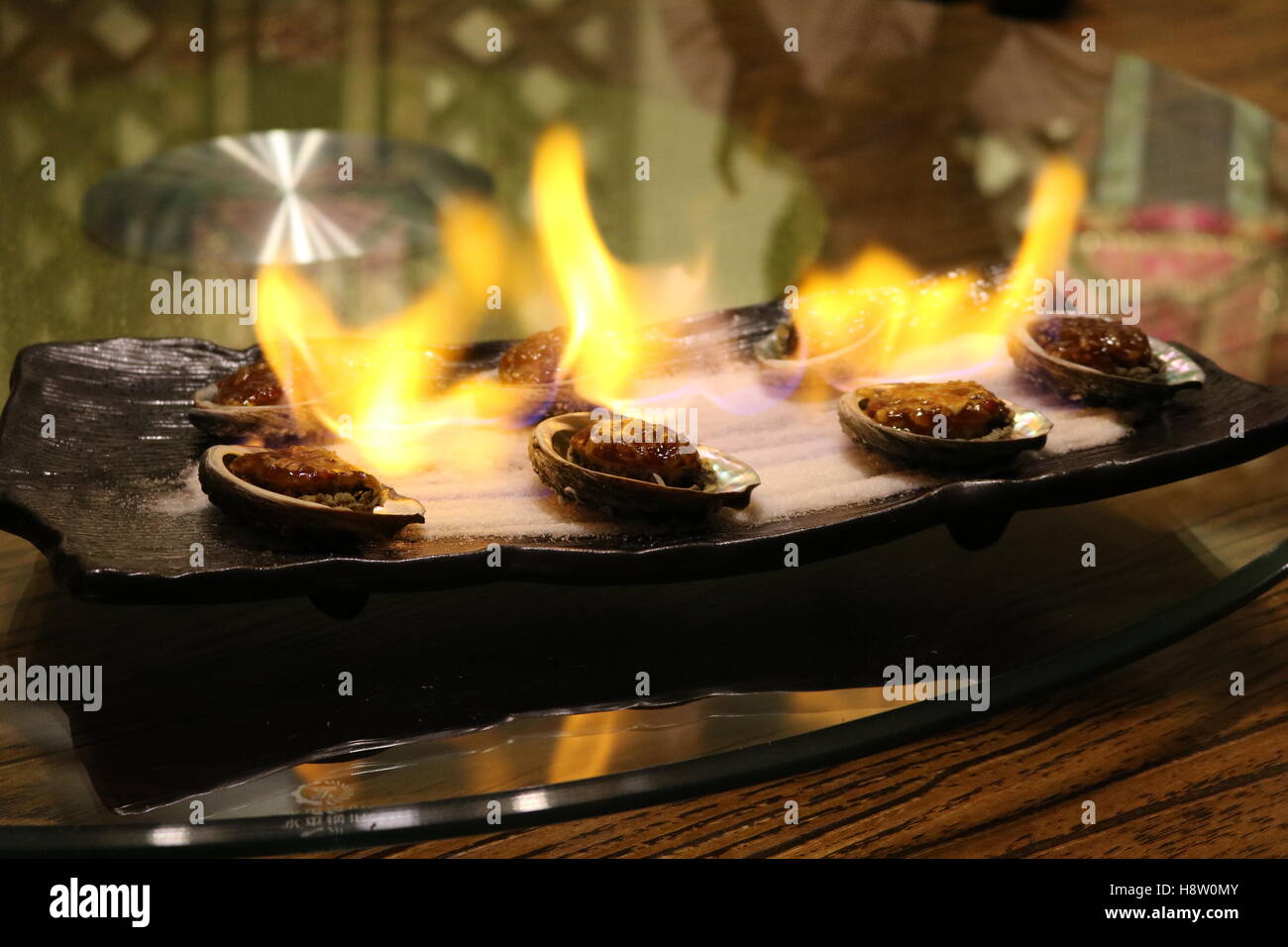 Flaming shells hi-res stock photography and images - Alamy