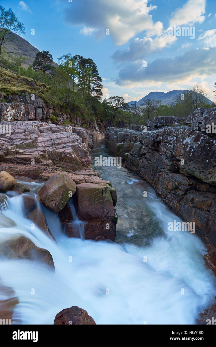 The River Etive cascading through a gorge, Scotland Stock Photo - Alamy