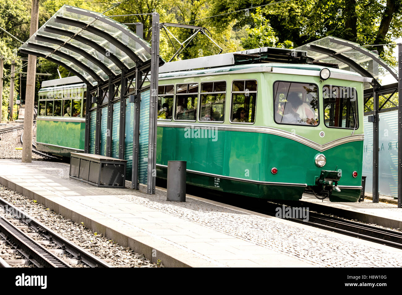 Drachenfels funicular railway carriage hi-res stock photography and ...