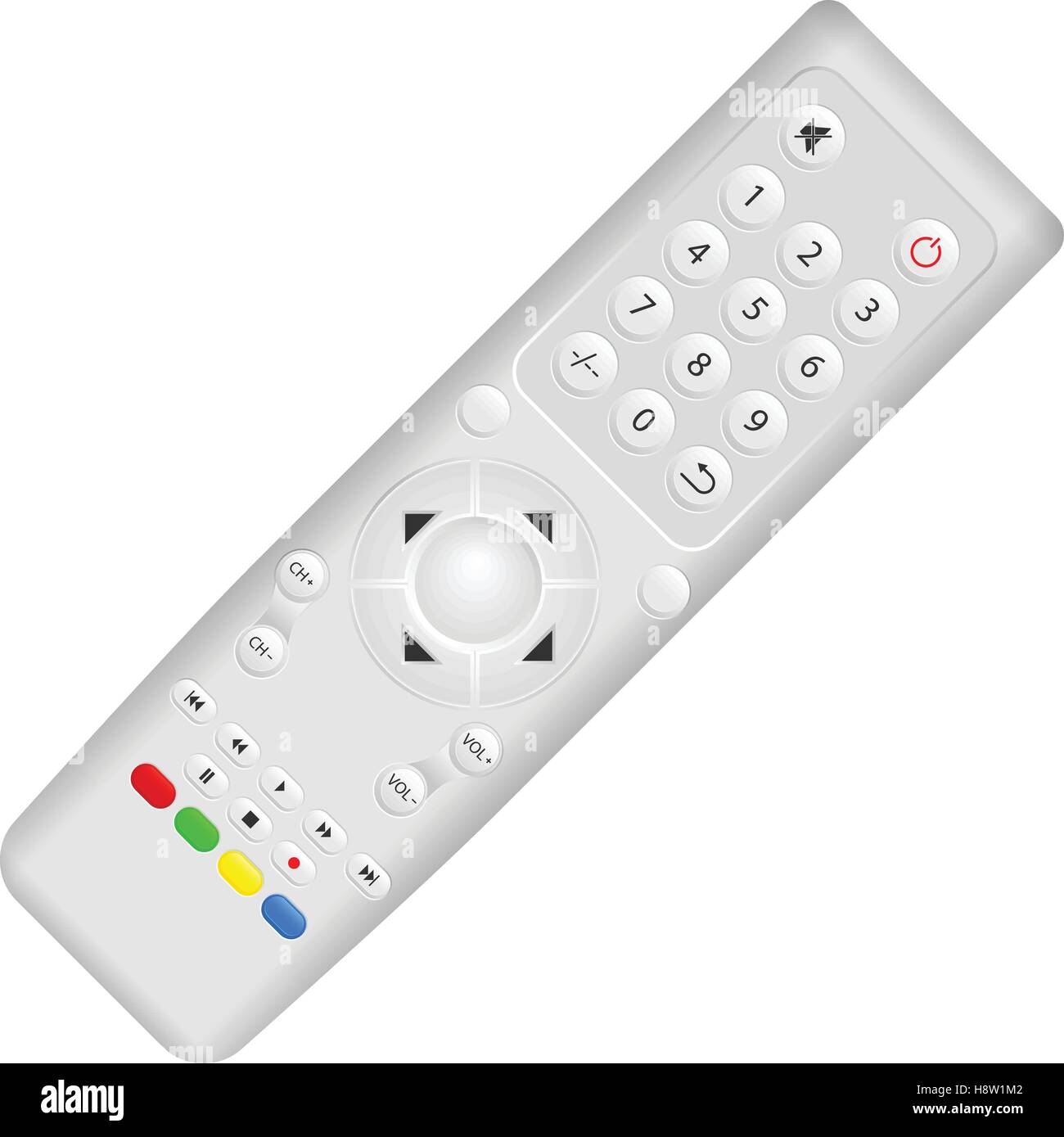 Remote control on a white background. Vector illustration Stock Vector ...