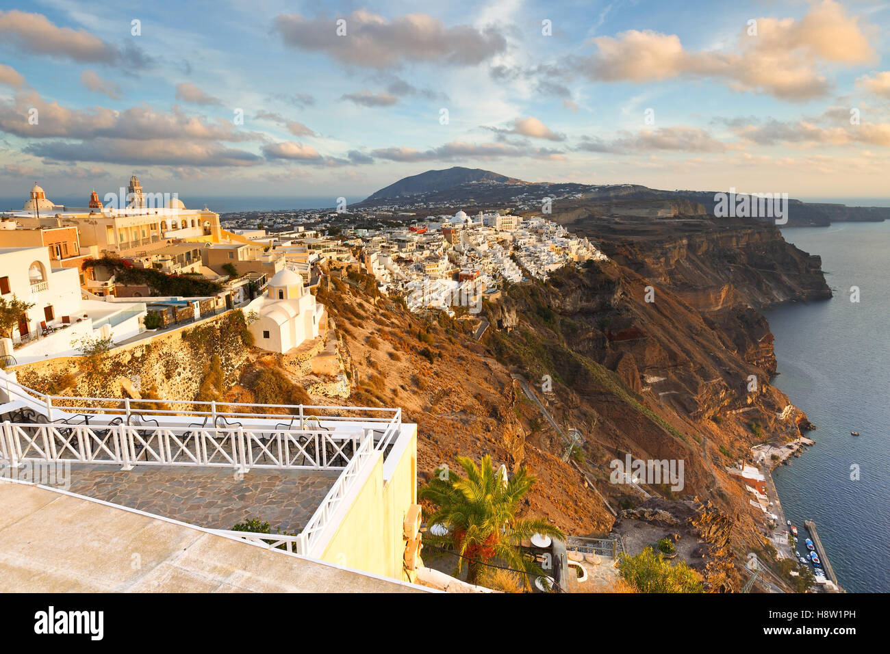 Town of Fira on Santorini island, Greece Stock Photo - Alamy