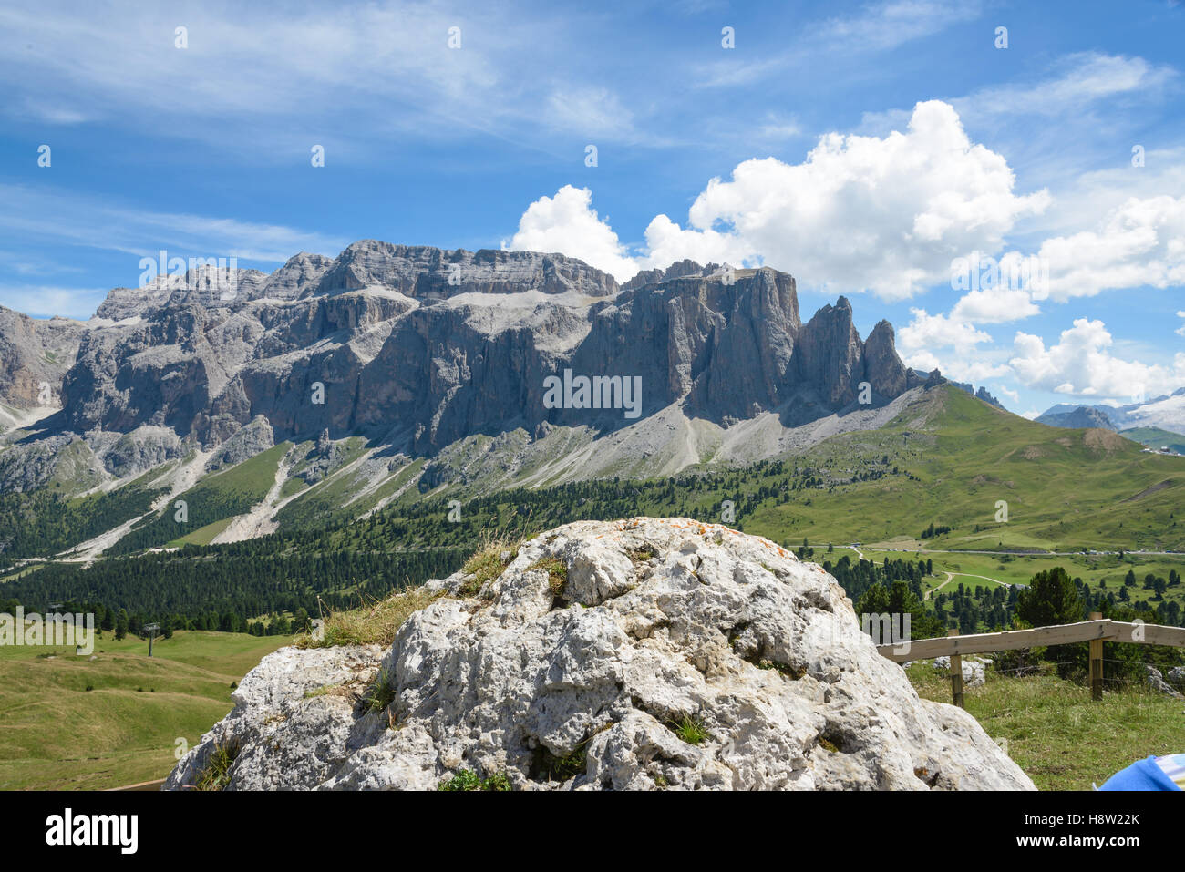 beautiful val gardena and dolomity in italy Stock Photo - Alamy