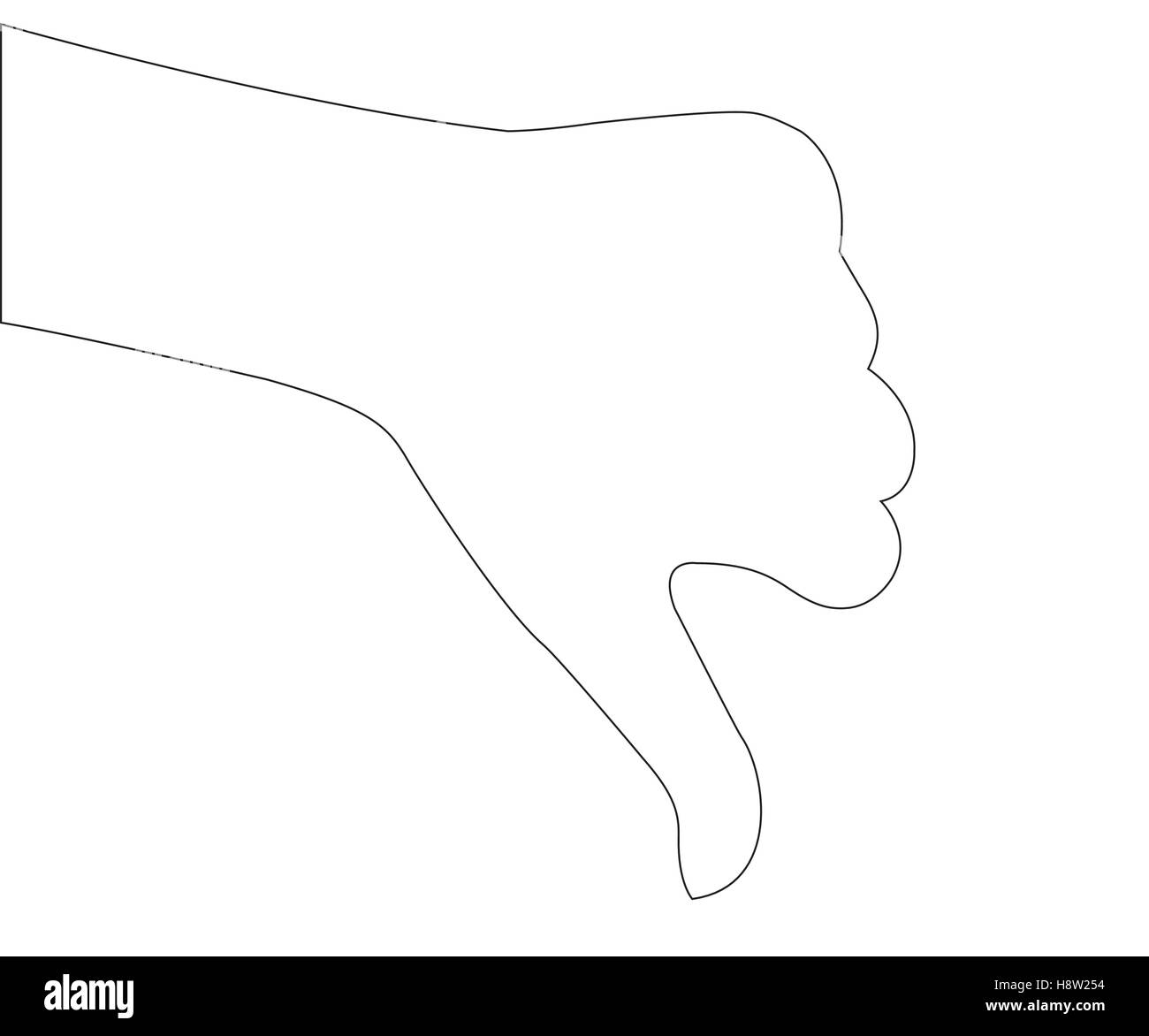 Hand Path on the white background Stock Vector Image & Art - Alamy