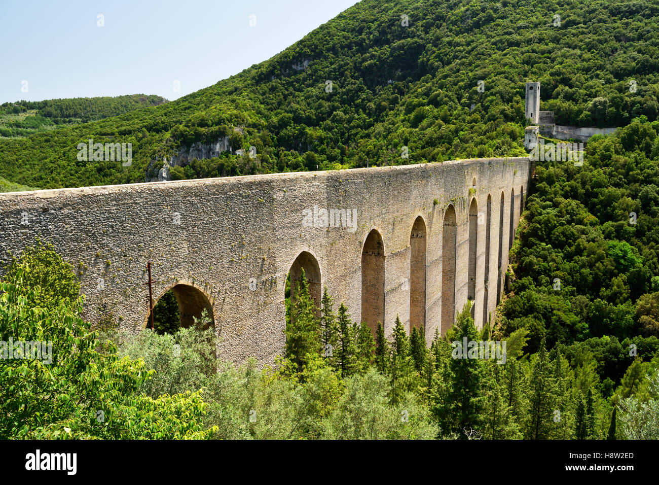 The Tower's Bridge, Spoleto, Umbria, Italy Stock Photo - Alamy