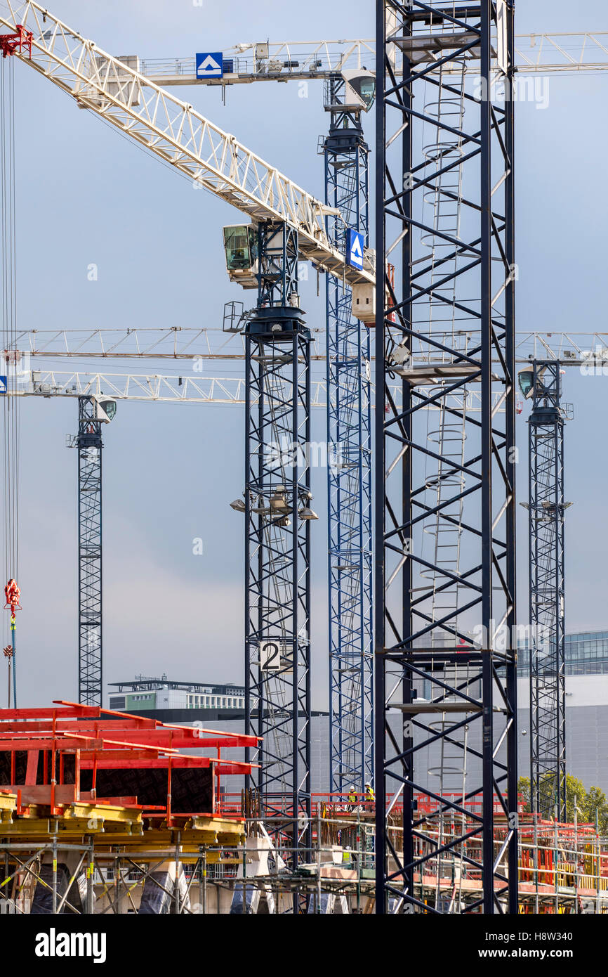 construction site, cranes Stock Photo - Alamy