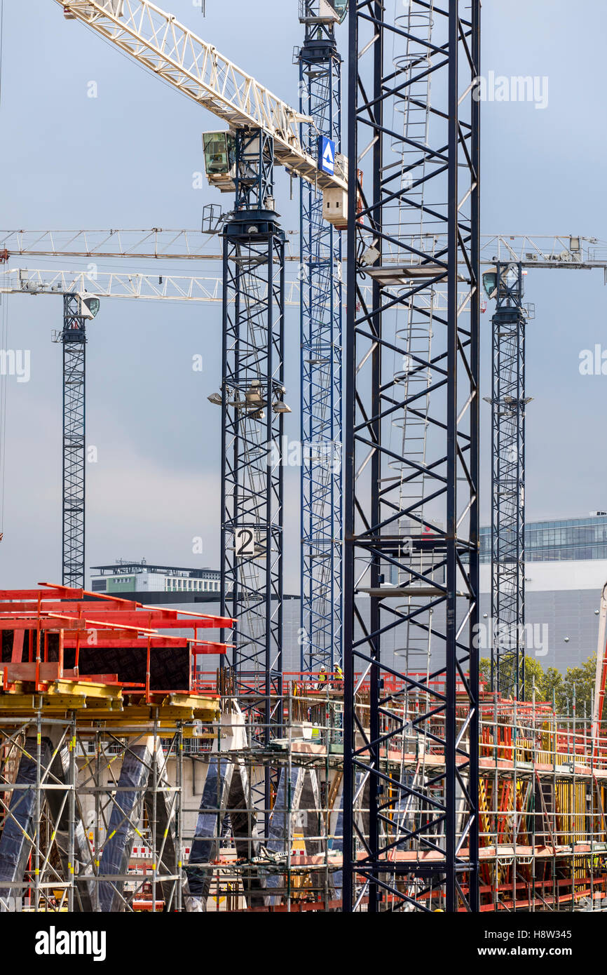 construction site, cranes Stock Photo - Alamy
