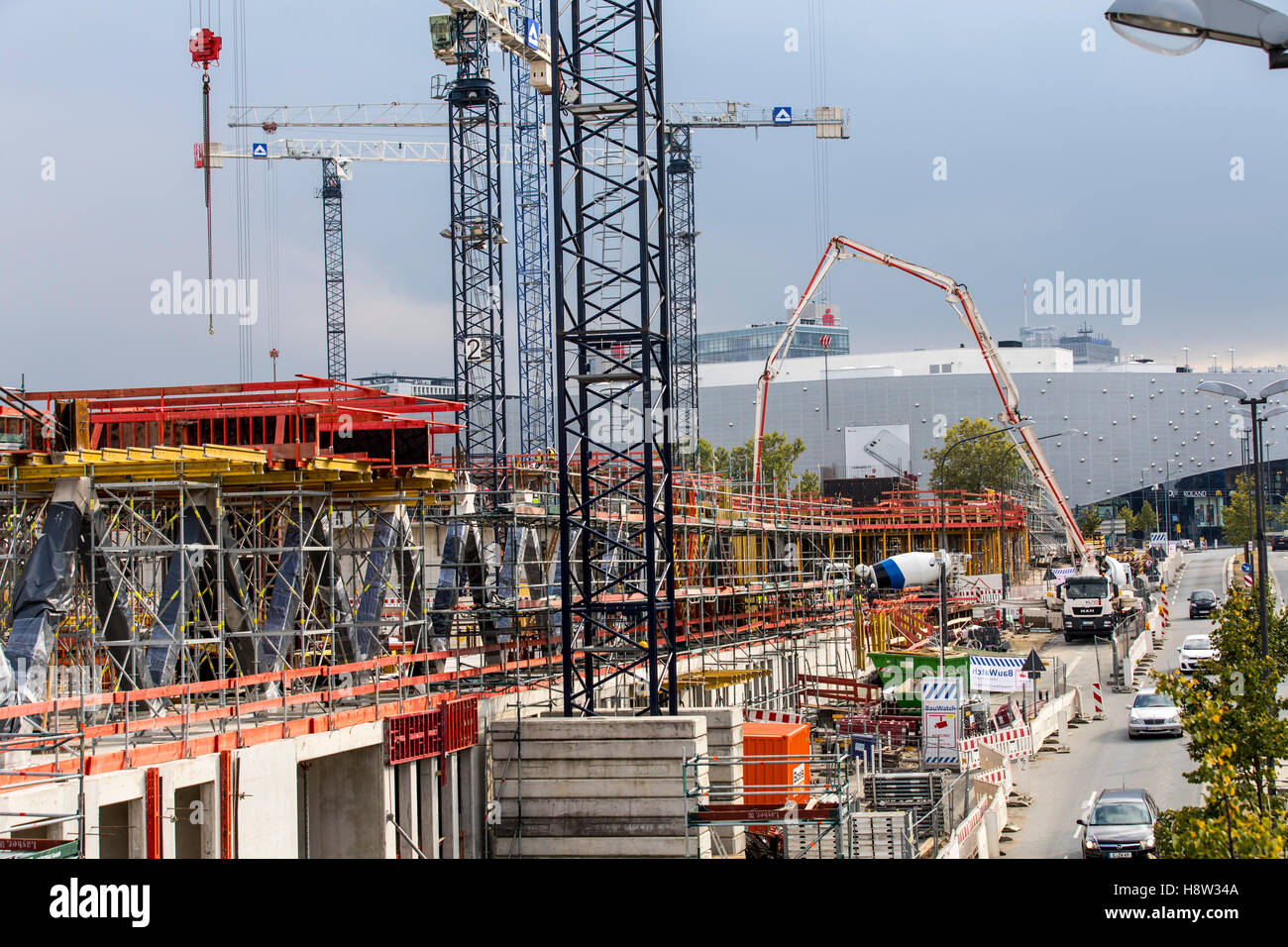 construction site, cranes Stock Photo - Alamy