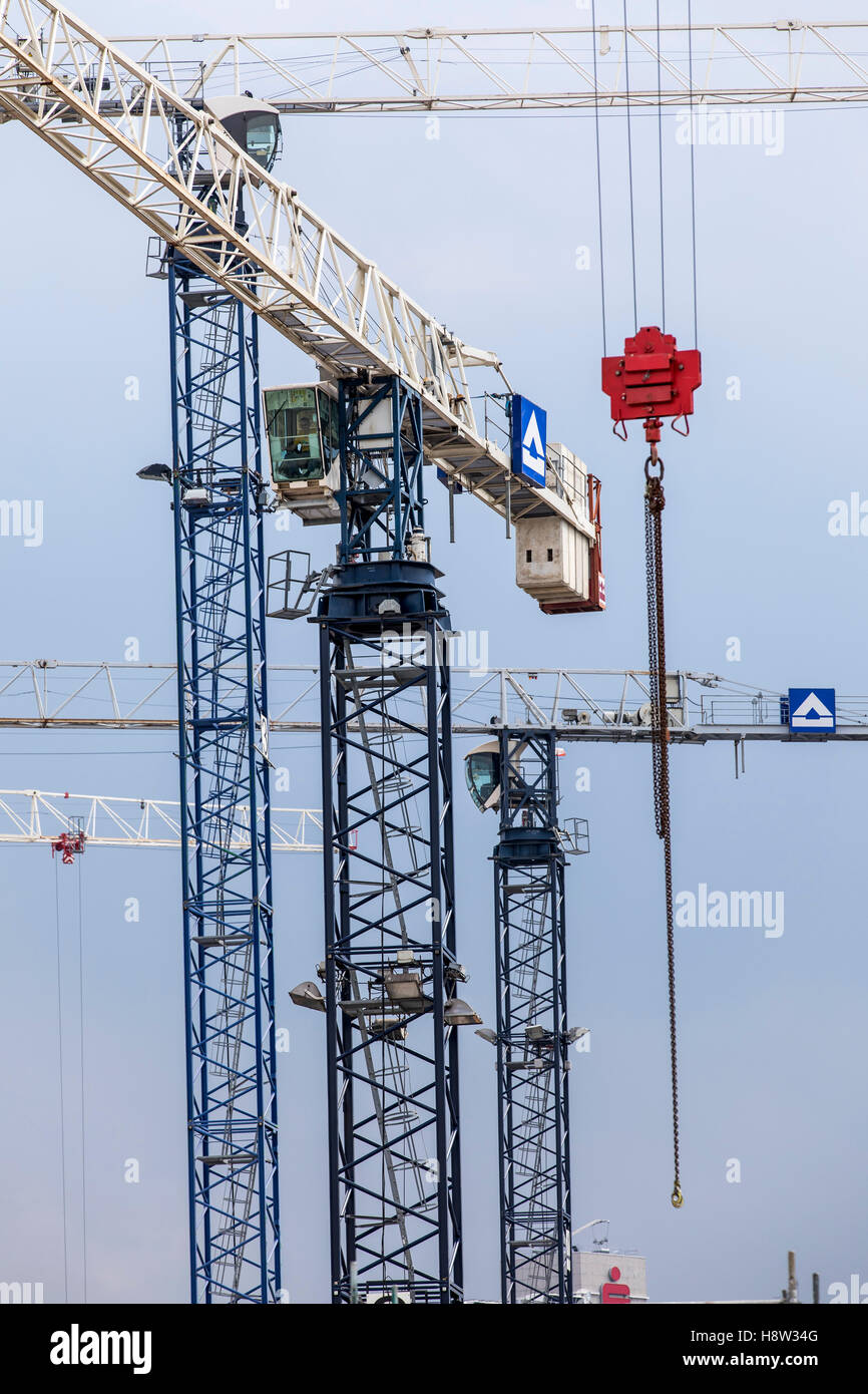construction site, cranes Stock Photo - Alamy