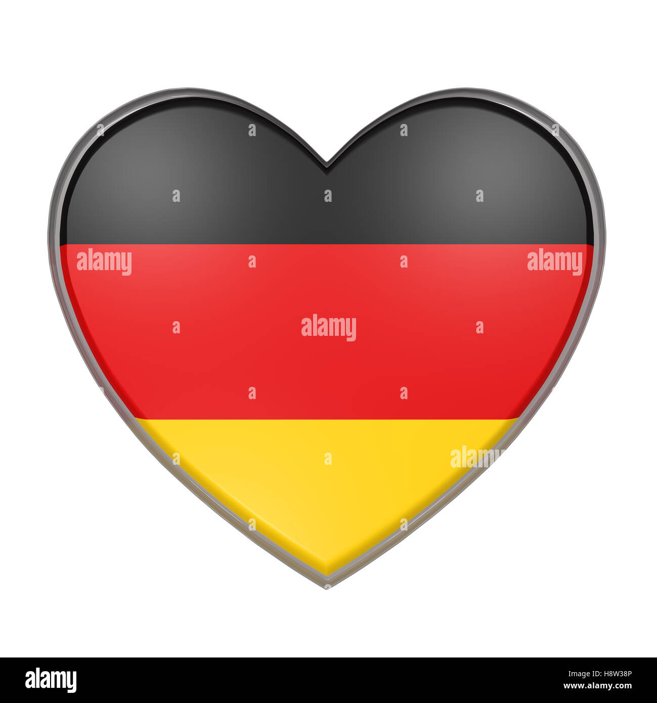 German flag heart hi-res stock photography and images - Alamy