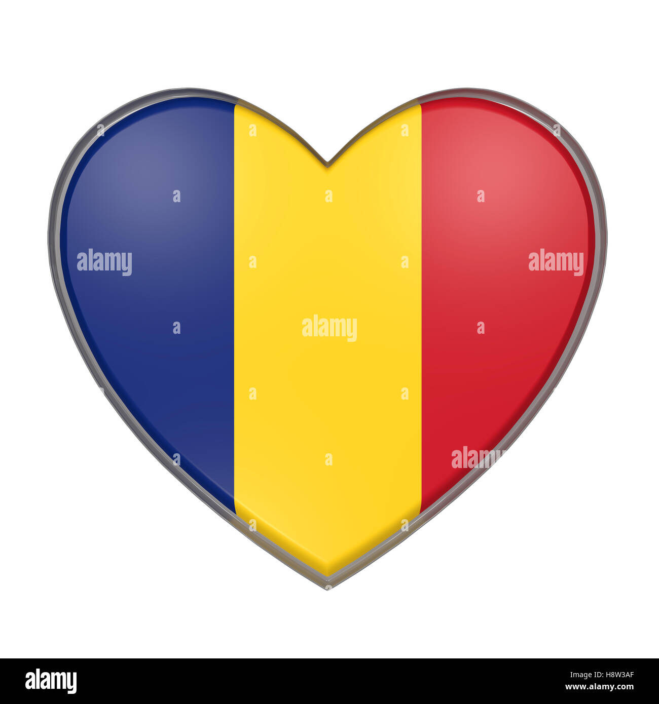 Love romania symbol heart flag hi-res stock photography and images - Alamy