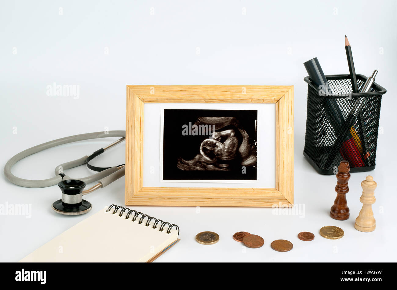 doctor's working table Stock Photo - Alamy