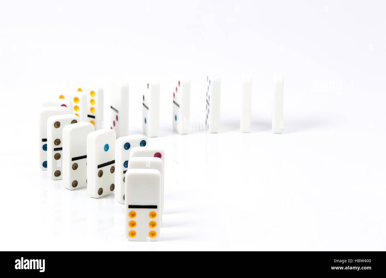 Pile Domino Tiles High Resolution Stock Photography and Images - Alamy
