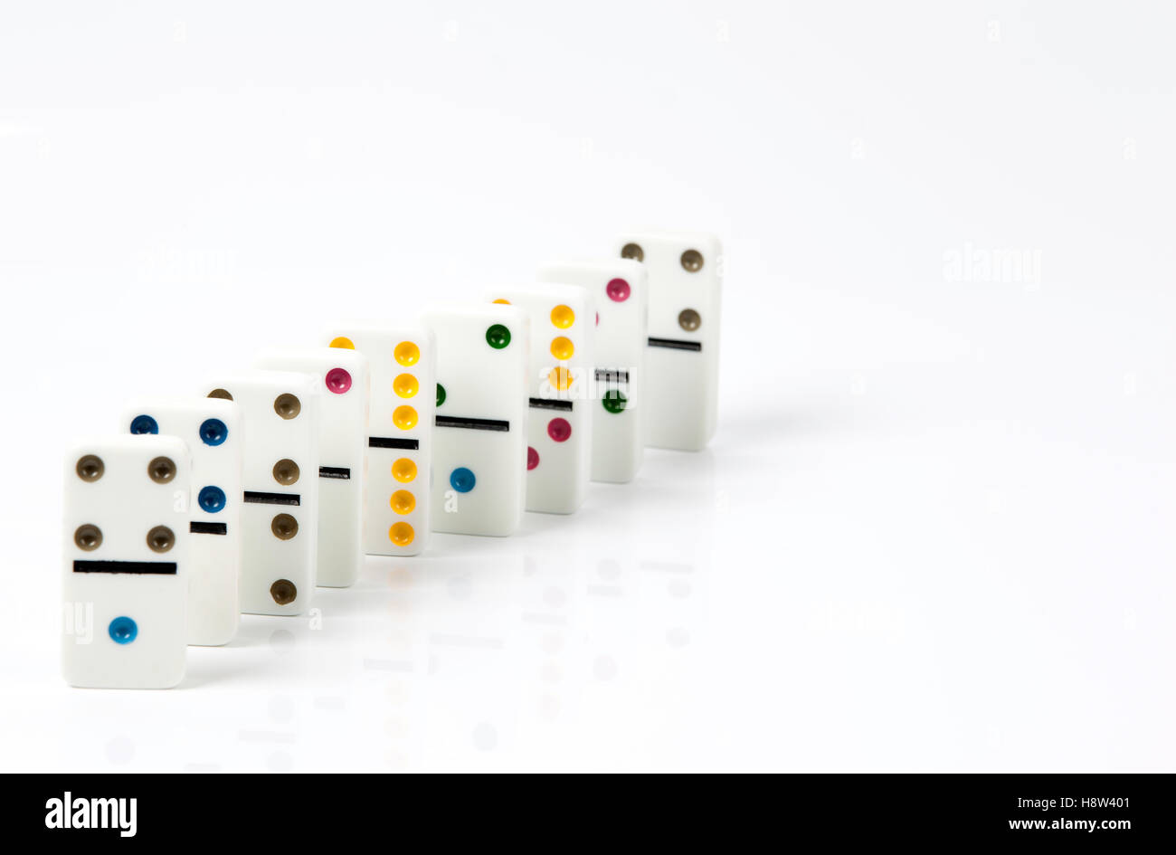 Pile Domino Tiles High Resolution Stock Photography and Images - Alamy