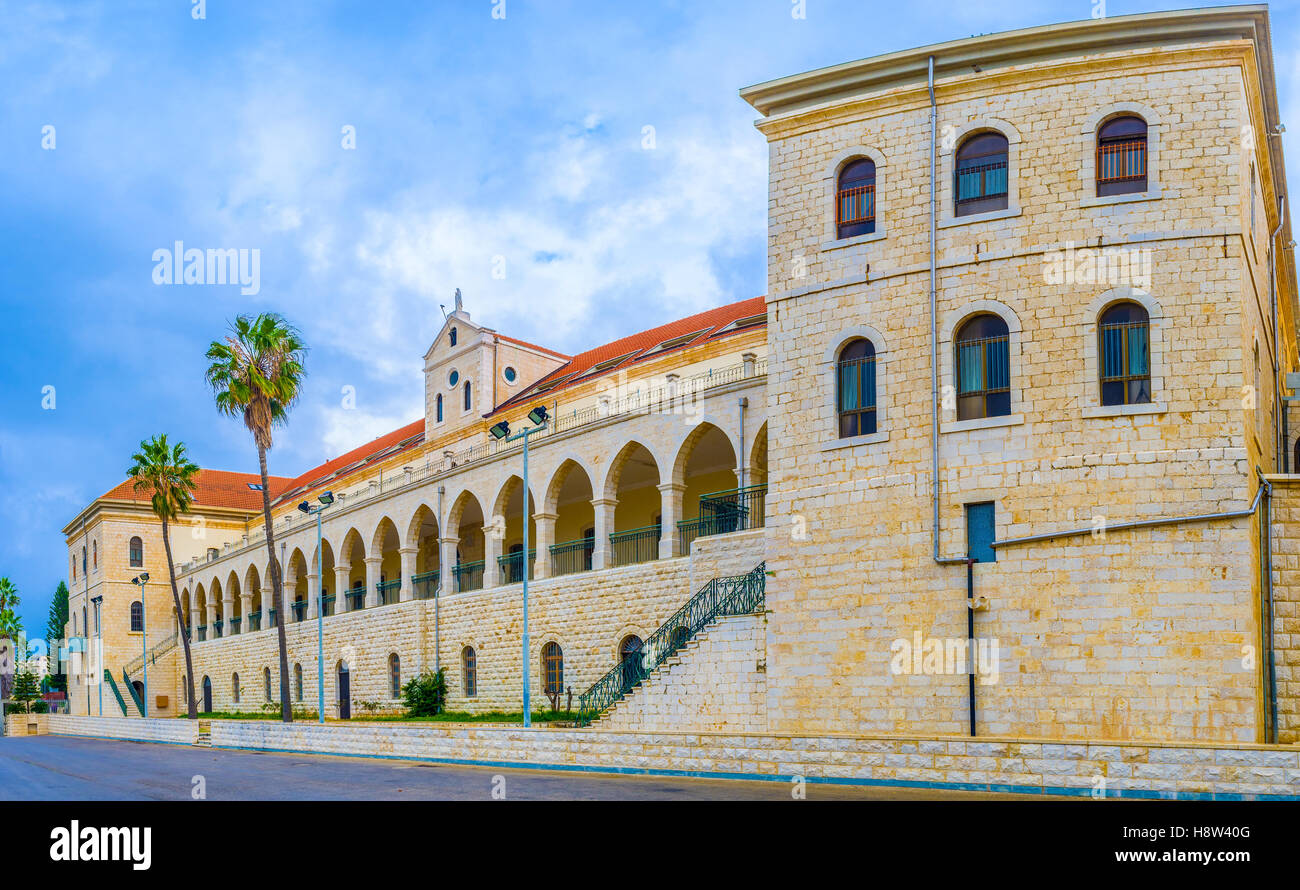 The famous christian vocatoinal high school of Nazareth located in the ...