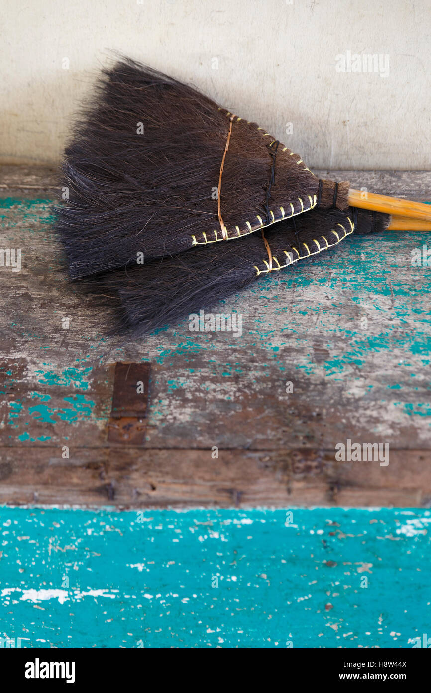 Rustic broom hi-res stock photography and images - Alamy