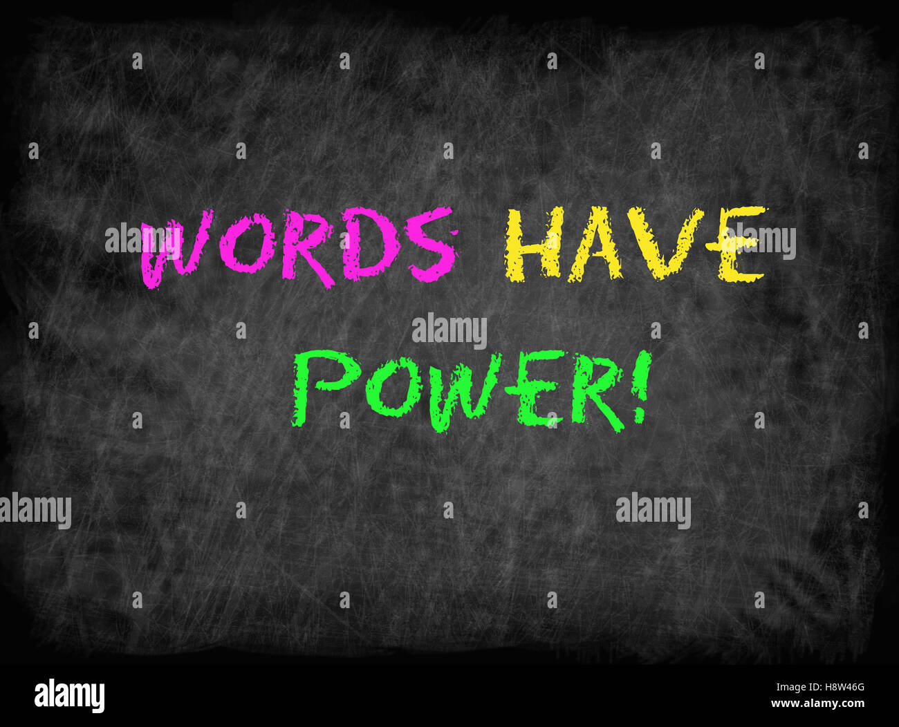 Words Have Power concept Stock Photo - Alamy