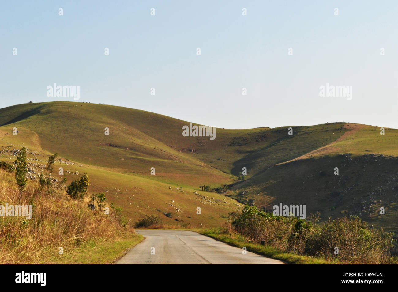 South Africa: landscape seen from a road in Mpumalanga, whose name ...