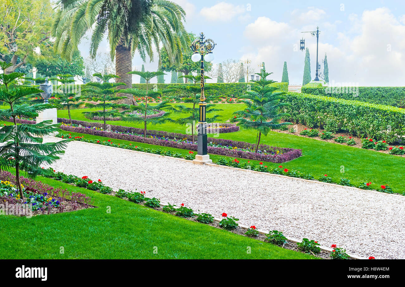 The Bahai Gardens in Haifa are one of the best examples of art of ...