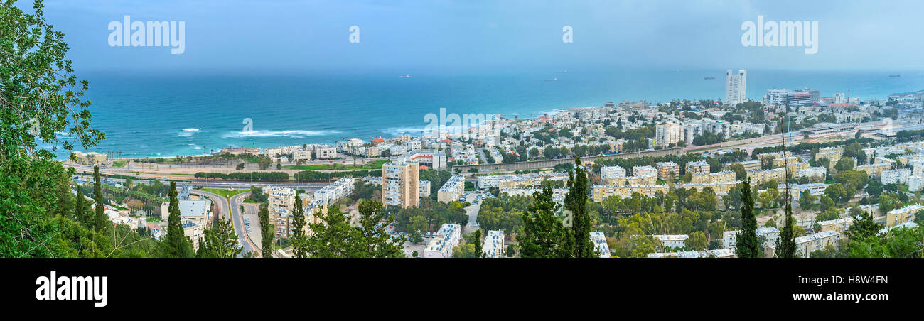 The Mediterranean coast of Haifa, The popular resort among locals and ...