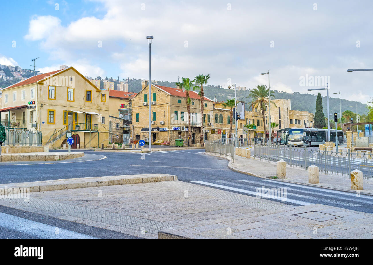 The old houses of German Colony, the tourist neighborhood and old town ...