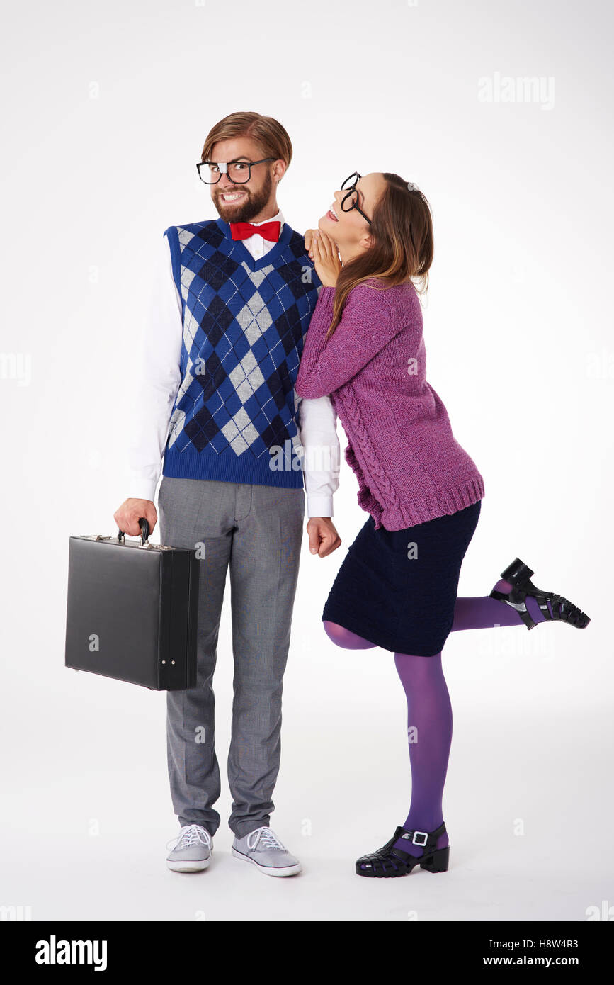 Half of serious and bit of fun Stock Photo - Alamy