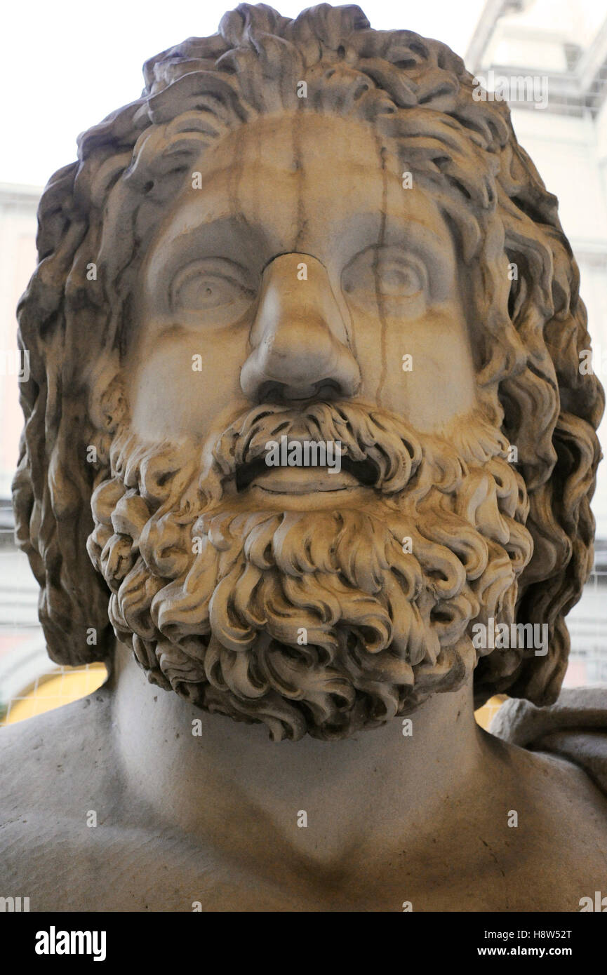 Jupiter of Cuma. White marble Thassos, from Cuma. Forum, Capitolium ...