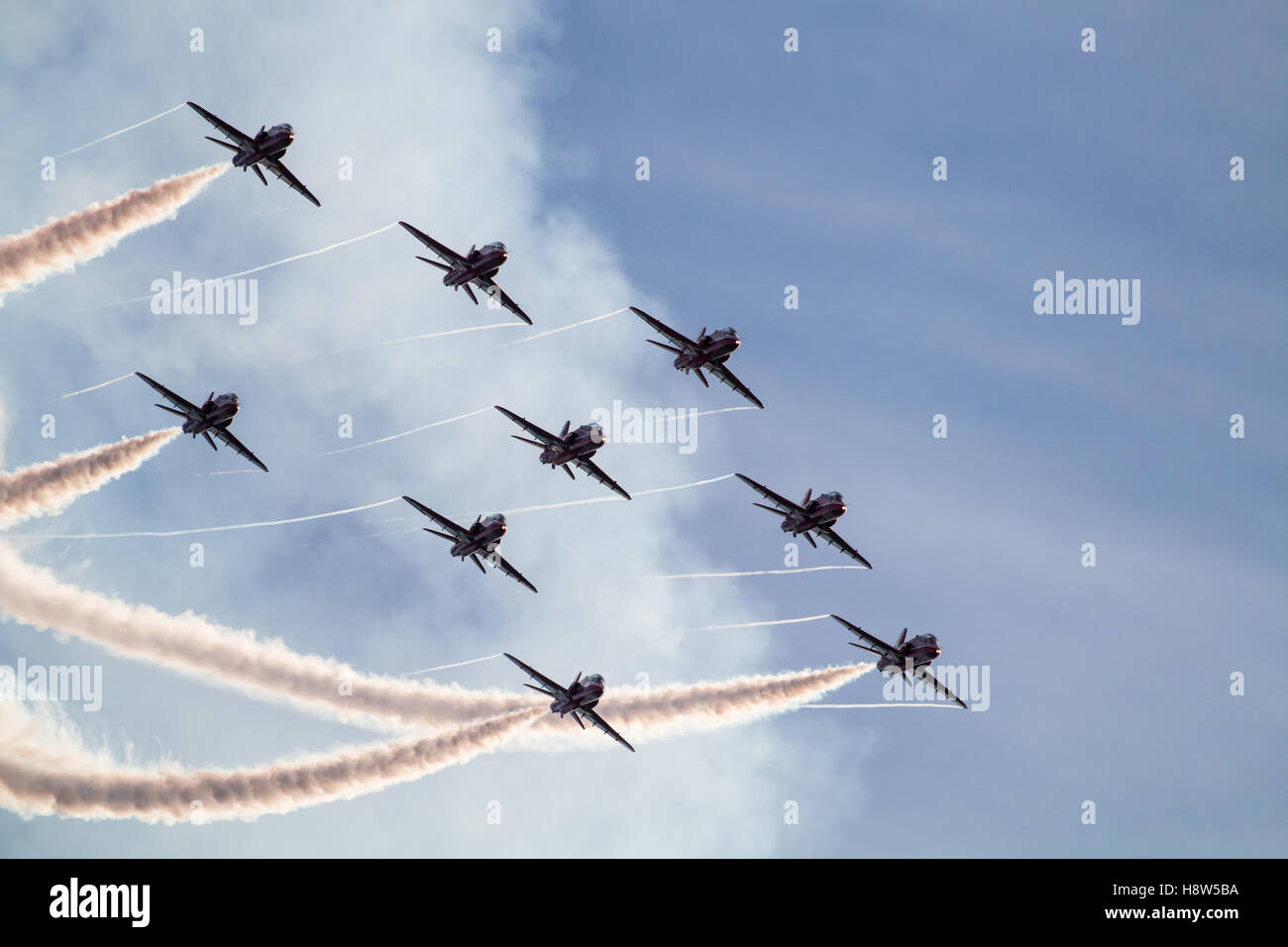 The RAF aerobatic display team, the Red Arrows Stock Photo - Alamy