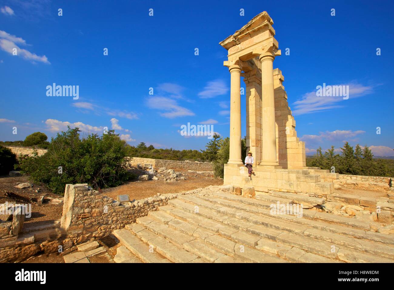 Temple of Apollo, Kourion, Cyprus, Eastern Mediterranean Sea Stock ...
