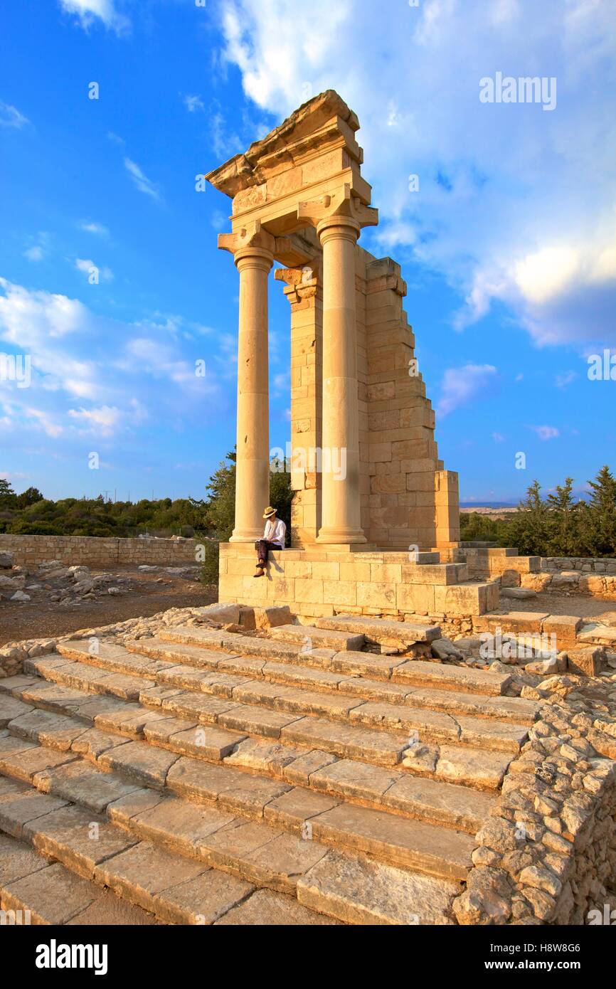 Temple of Apollo, Kourion, Cyprus, Eastern Mediterranean Sea Stock ...