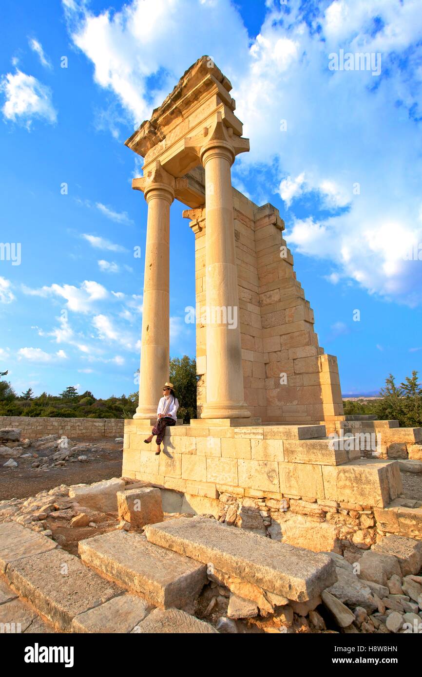 Temple of Apollo, Kourion, Cyprus, Eastern Mediterranean Sea Stock ...