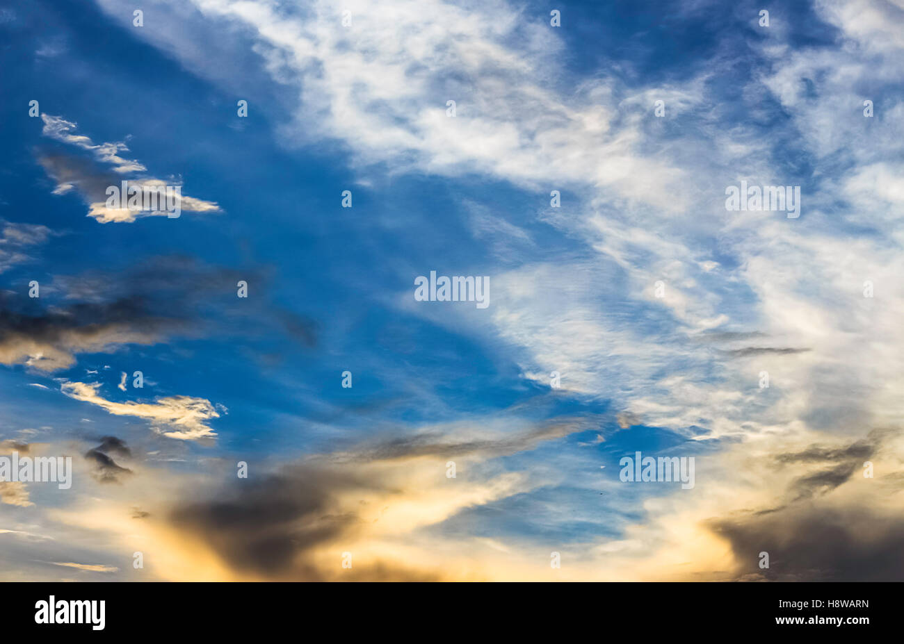 Beautiful sunset sky and clouds Stock Photo - Alamy