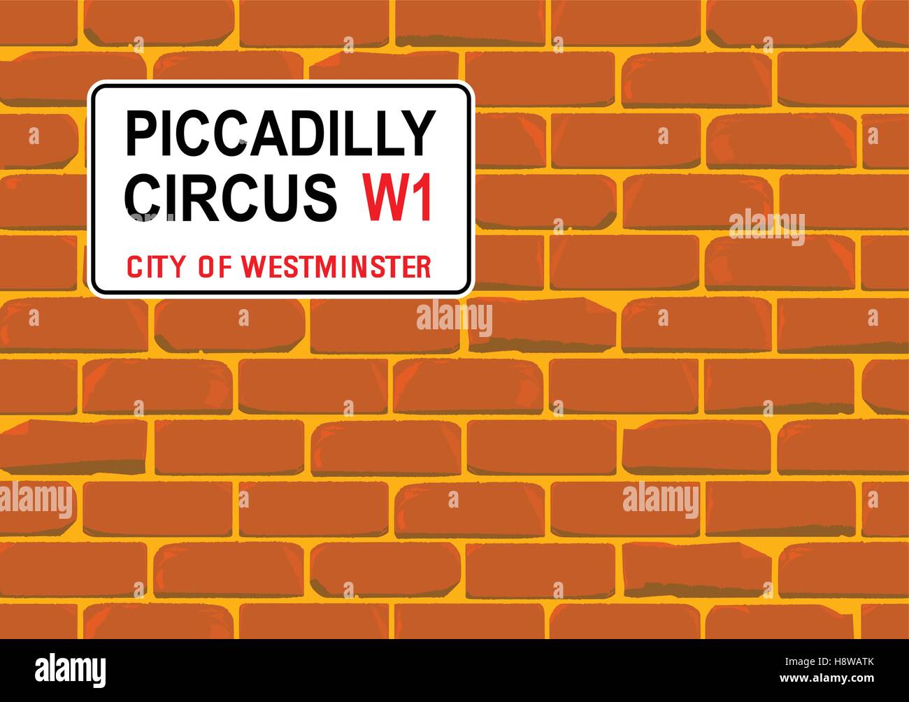 Piccadilly circus street Stock Vector Images - Alamy