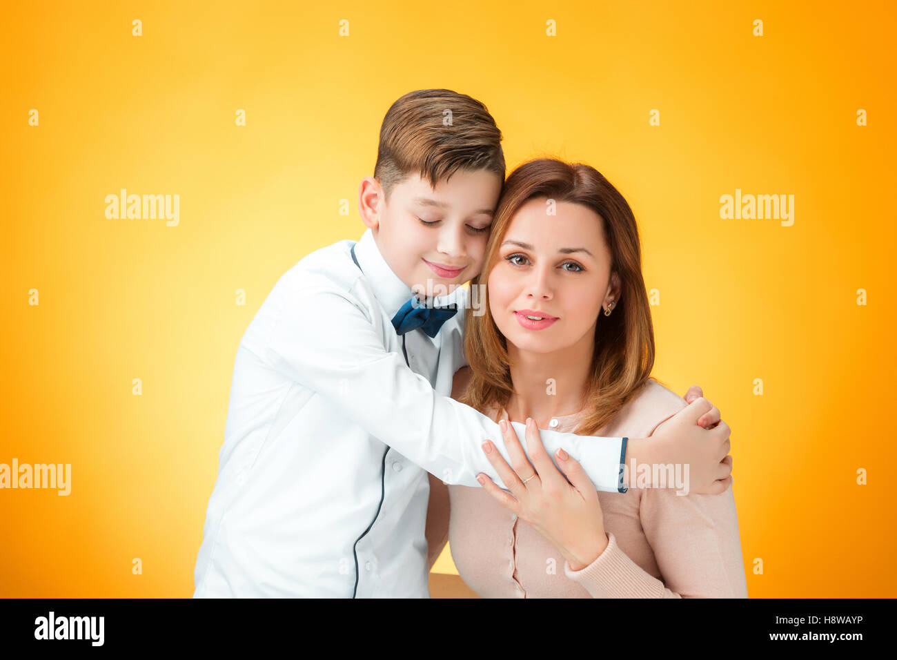 Happy mother and son Stock Photo - Alamy