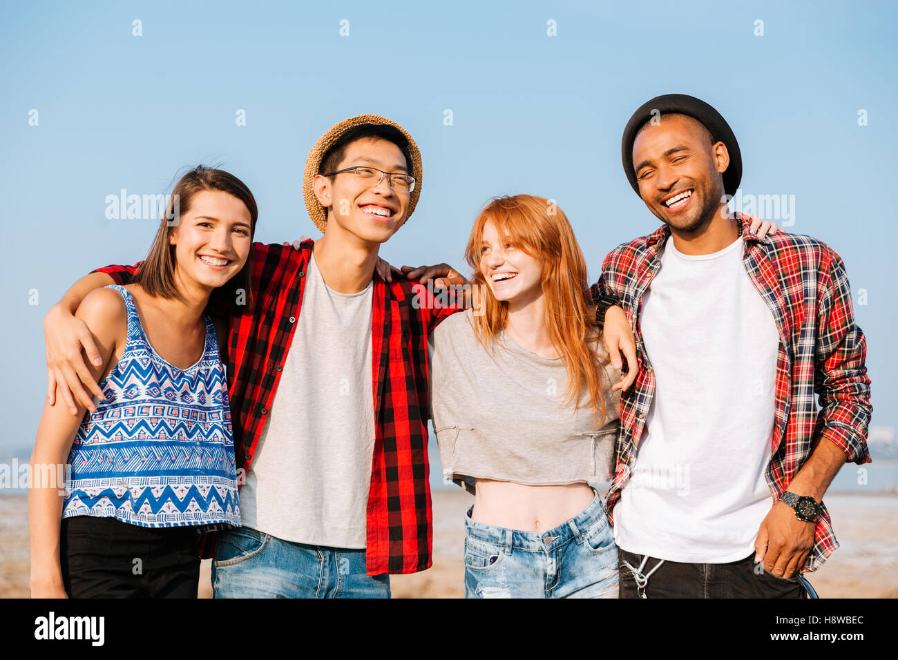 Cheerful male female persons hi-res stock photography and images - Alamy