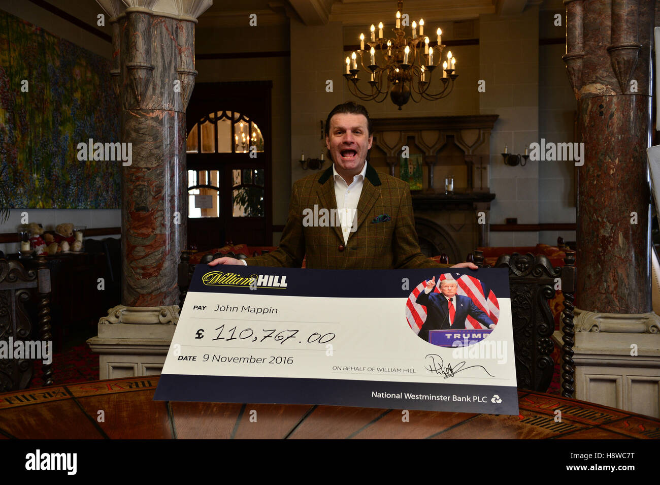 John Mappin, owner of the Camelot Castle Hotel in Tintagel, Cornwall ...