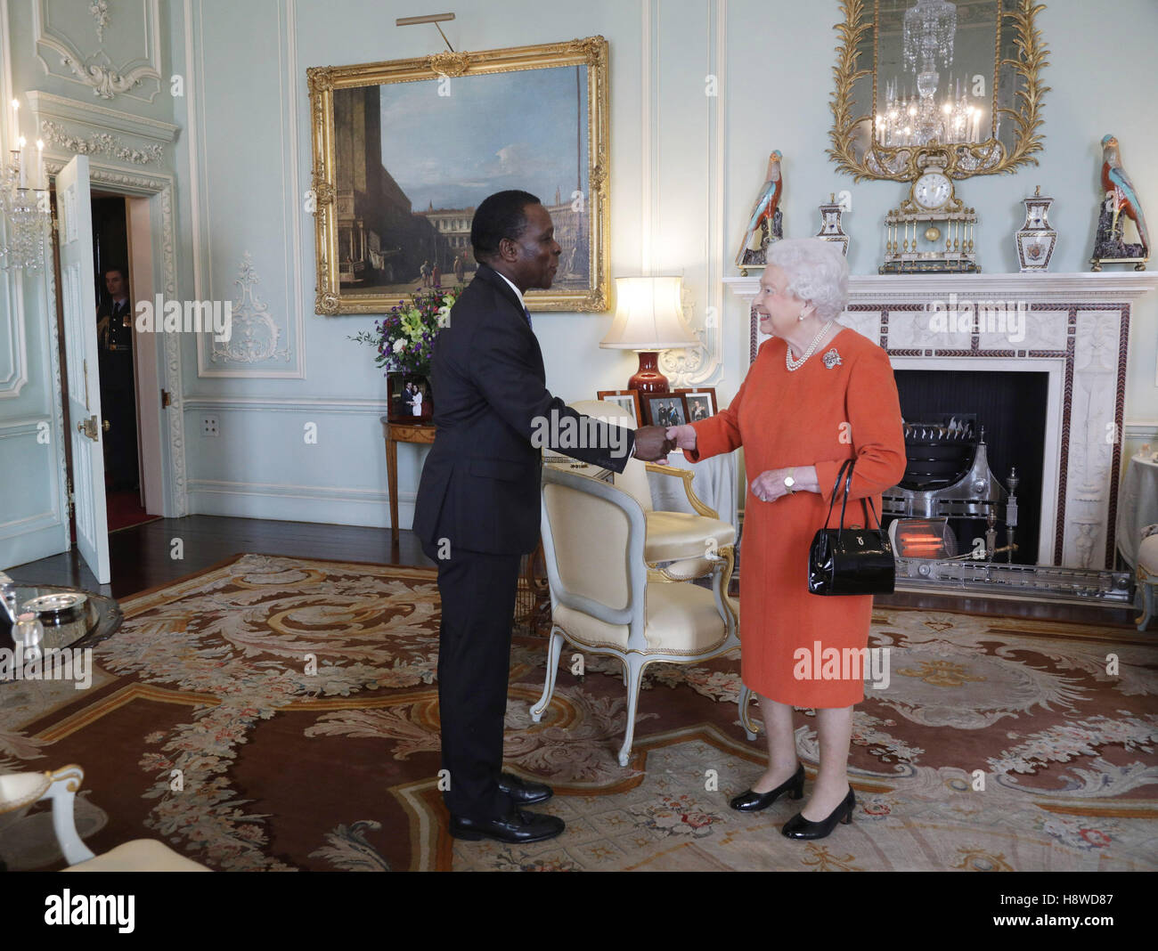The Queen holds an Audience with Keith Mitchell, the Prime Minister of ...