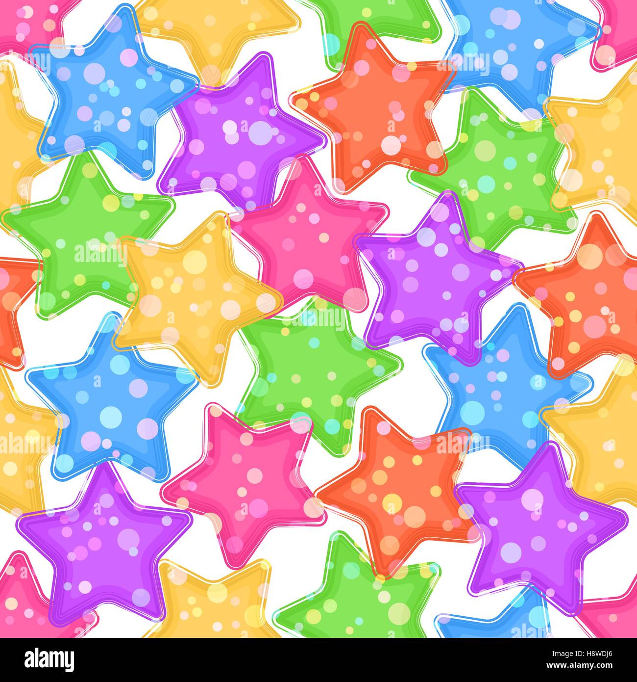 Seamless Pattern, Colorful Stars Stock Vector Image & Art - Alamy