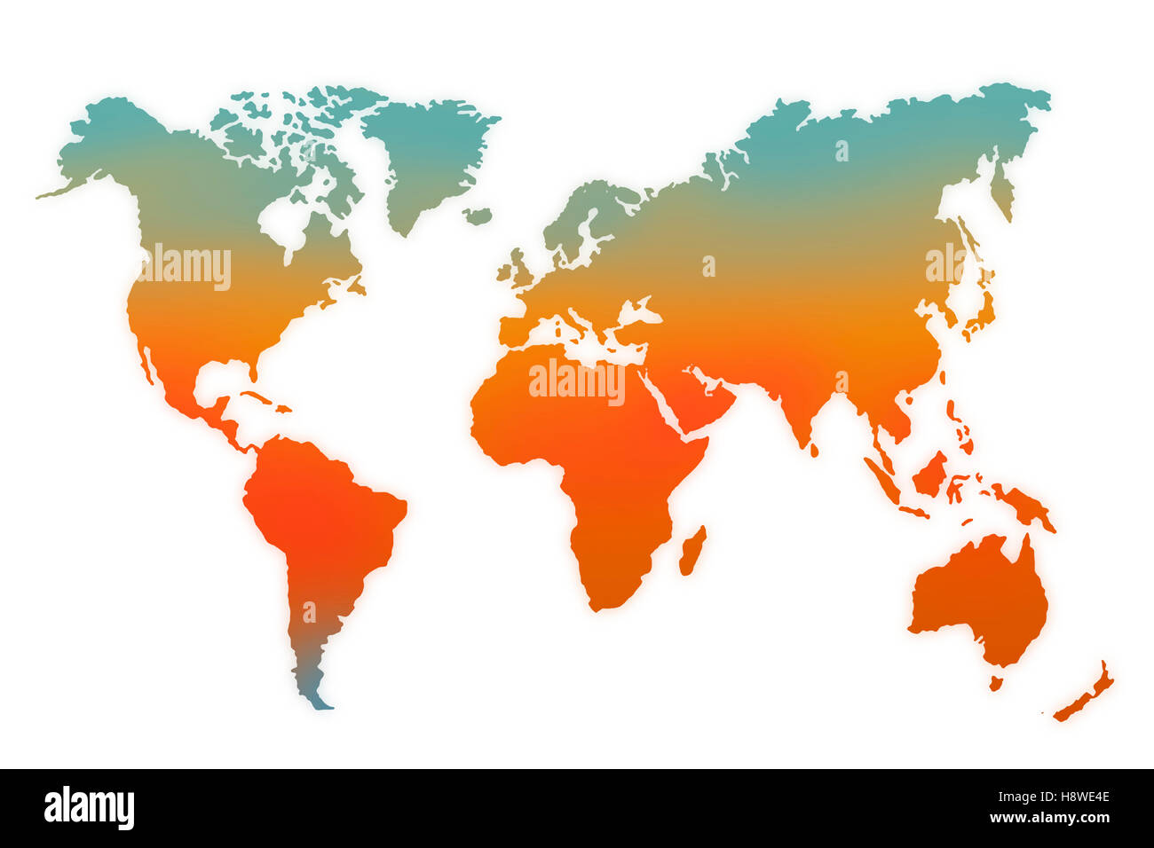 Illustration of world map hi-res stock photography and images - Alamy