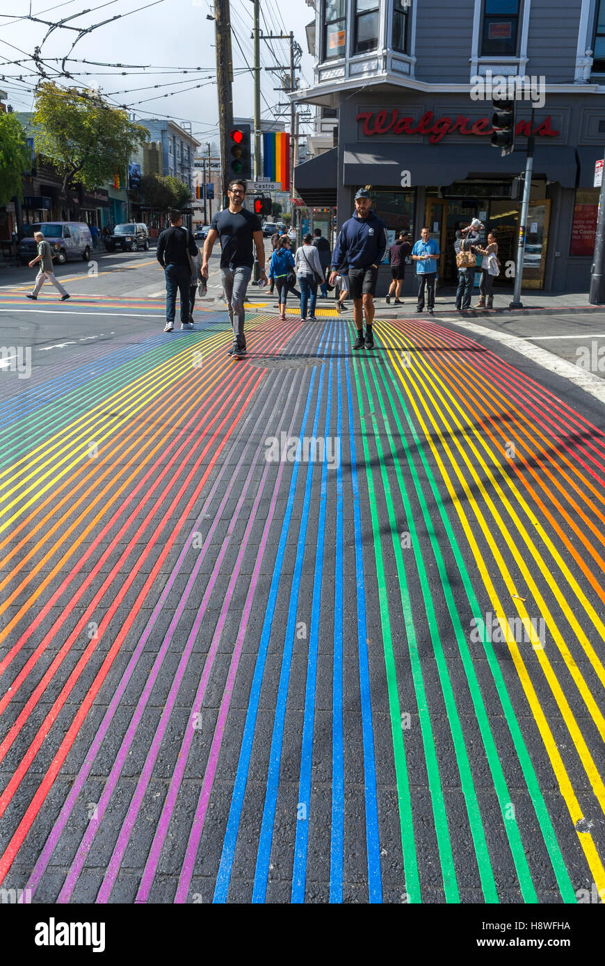 San Francisco, CA, USA, people urban public Visiting The Castro ...
