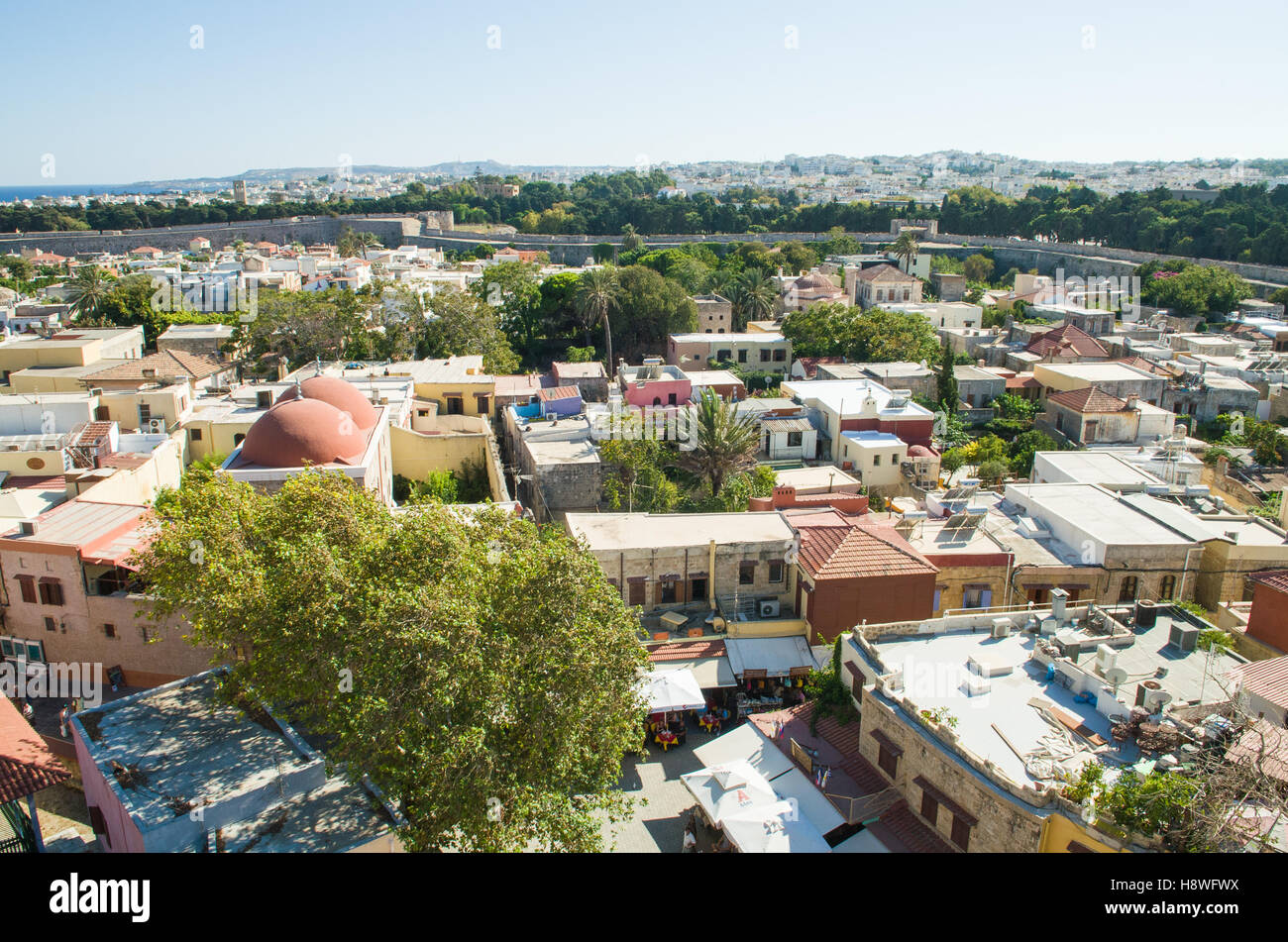 Rhodes Old Town Stock Photo - Alamy