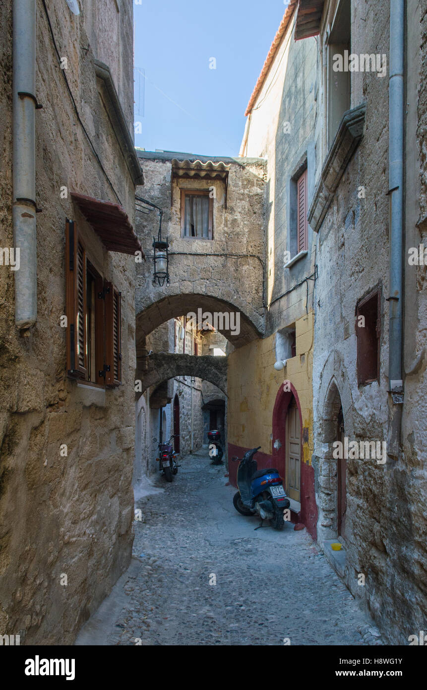 Rhodes Old Town Stock Photo - Alamy