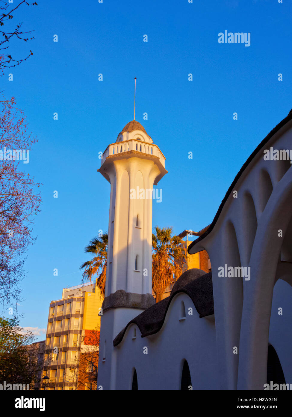 Spain, Catalonia, Barcelona Province, Terrassa, View of the Masia ...