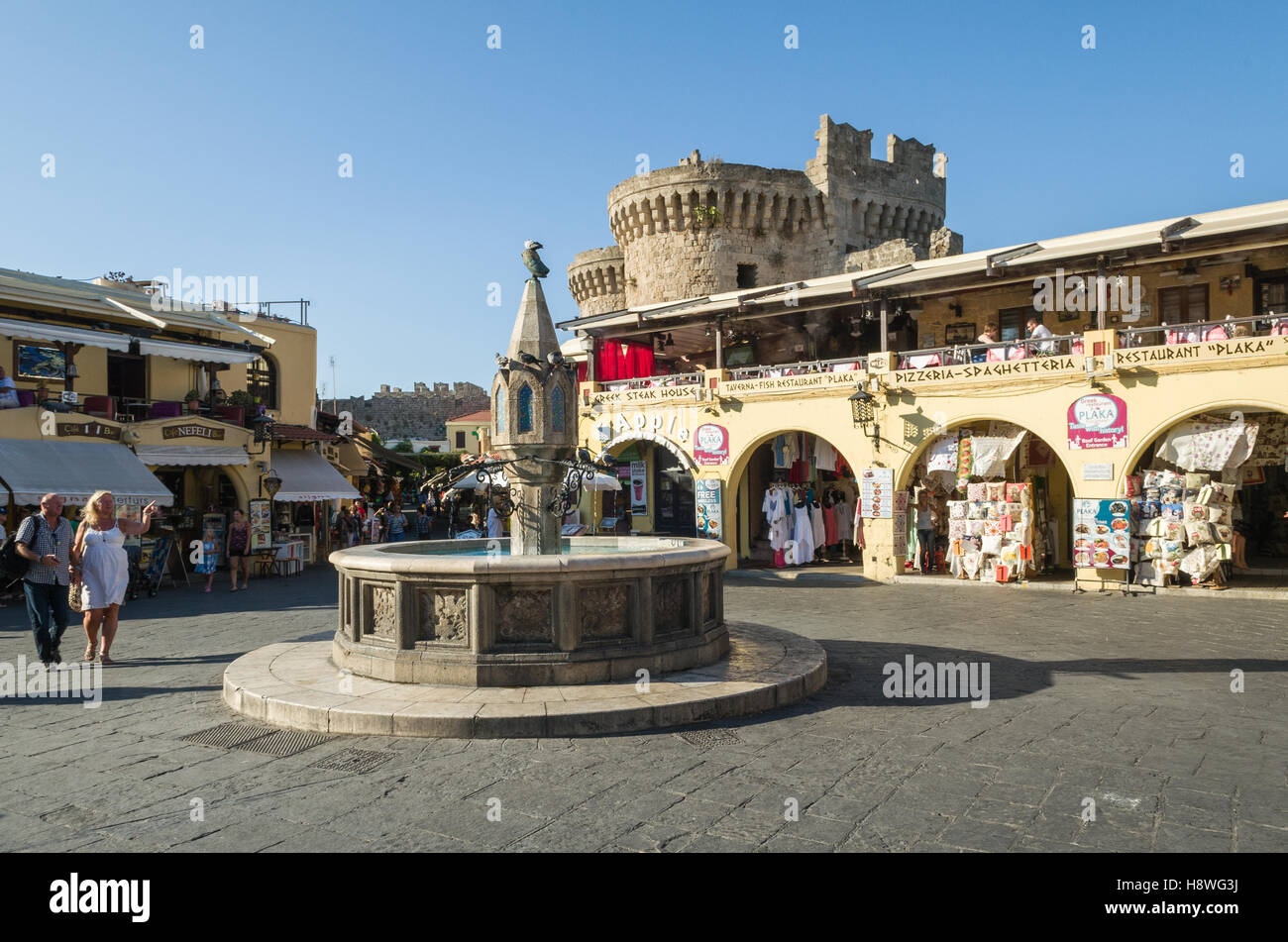Rhodes Old Town Stock Photo - Alamy