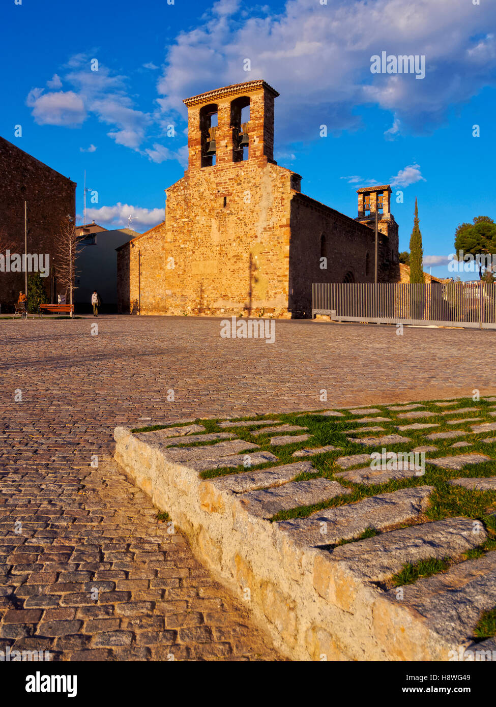 Spain, Catalonia, Barcelona Province, Terrassa, View of the Churches of ...