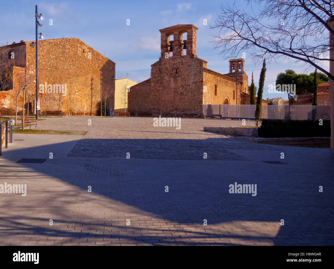 Spain, Catalonia, Barcelona Province, Terrassa, View of the Churches of ...