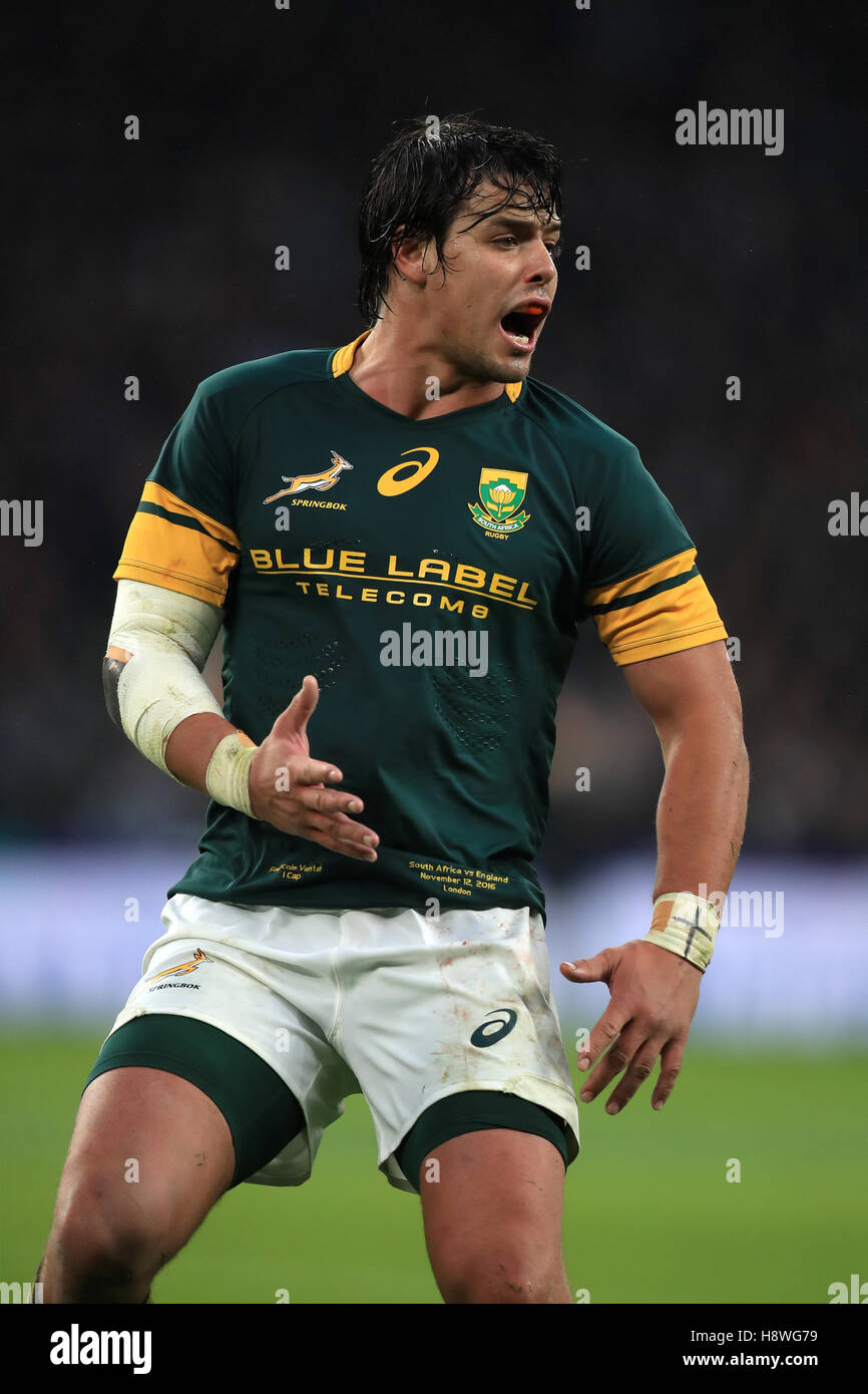 South Africa's Warren Whiteley during the Autumn International match at ...