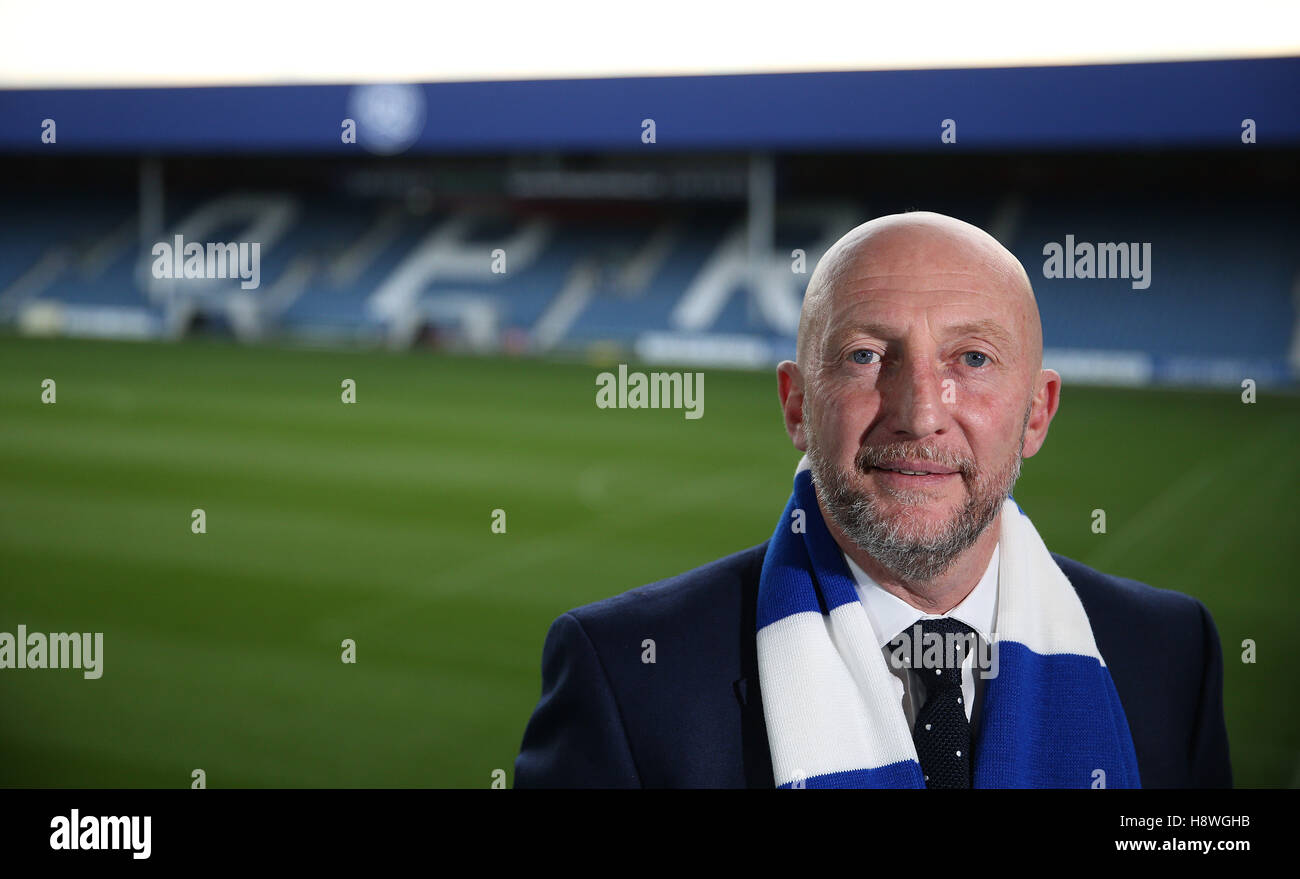 New Queens Park Rangers manager Ian Holloway poses after the press ...