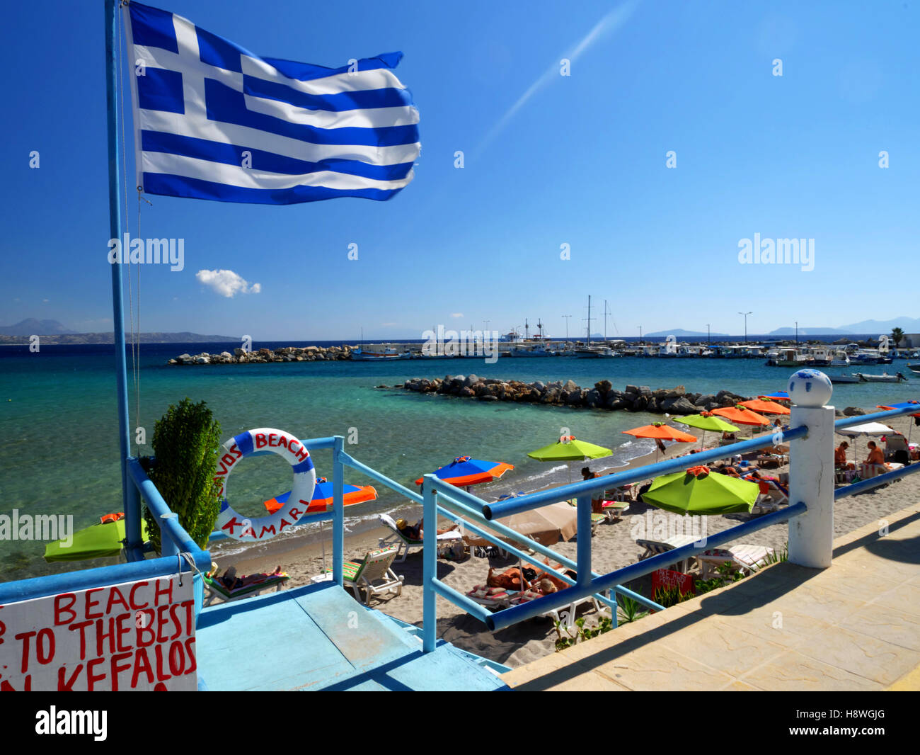 Greece greek harbour kefalos kos High Resolution Stock Photography and ...