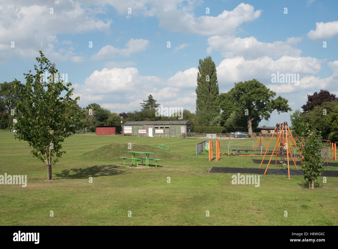 Snitterfield Sports Club and Park, Warwickshire, England, UK Stock ...